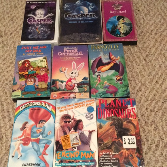 Media | Vintage Nine Childrens Vhs Movies And Cartoons Three Are Still ...